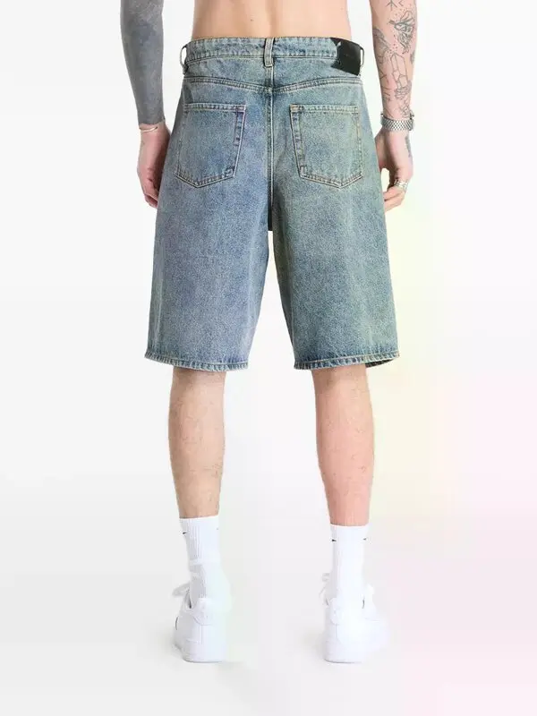 DAILY PAPER Embroidered Denim Shorts