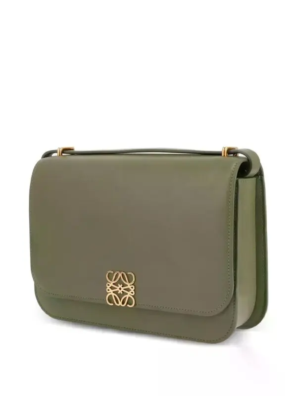 Loewe Goya Leather Shoulder Bag - Green