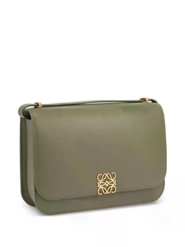 Loewe Goya Leather Shoulder Bag - Green