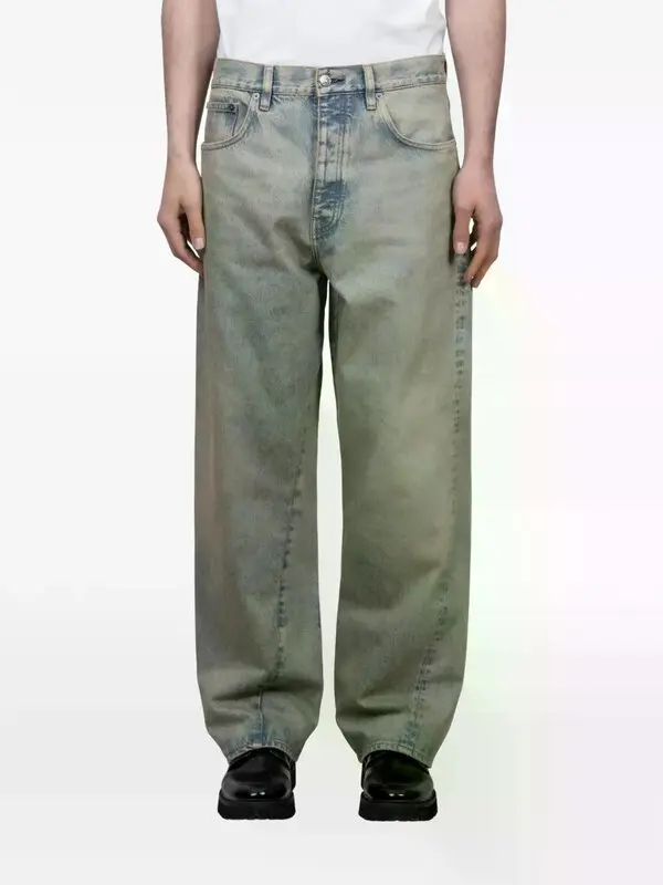 SUNFLOWER Wide Twist Jeans - Blue