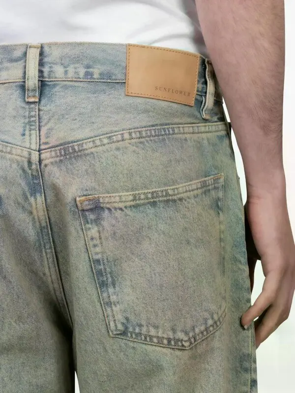 SUNFLOWER Wide Twist Jeans - Blue