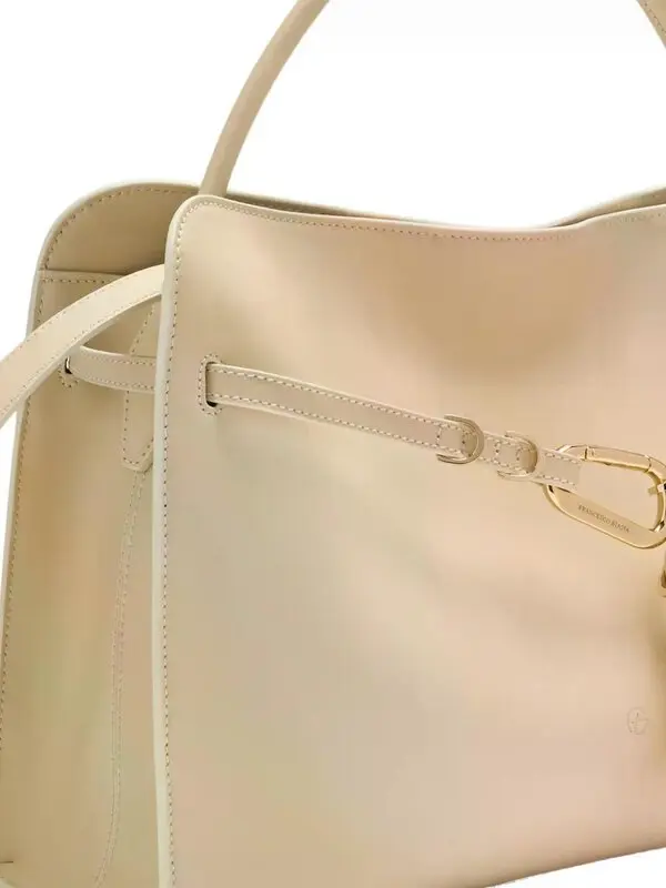FRANCESCO BIASIA Leather Shoulder Bag With Gold-tone Hardware