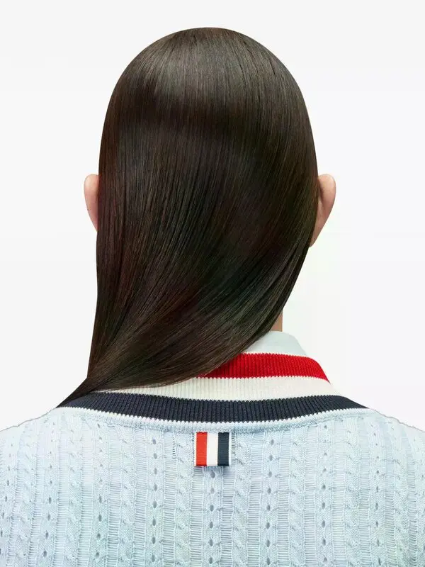 Thom Browne Stripe-ladder Cable Vest - Blue