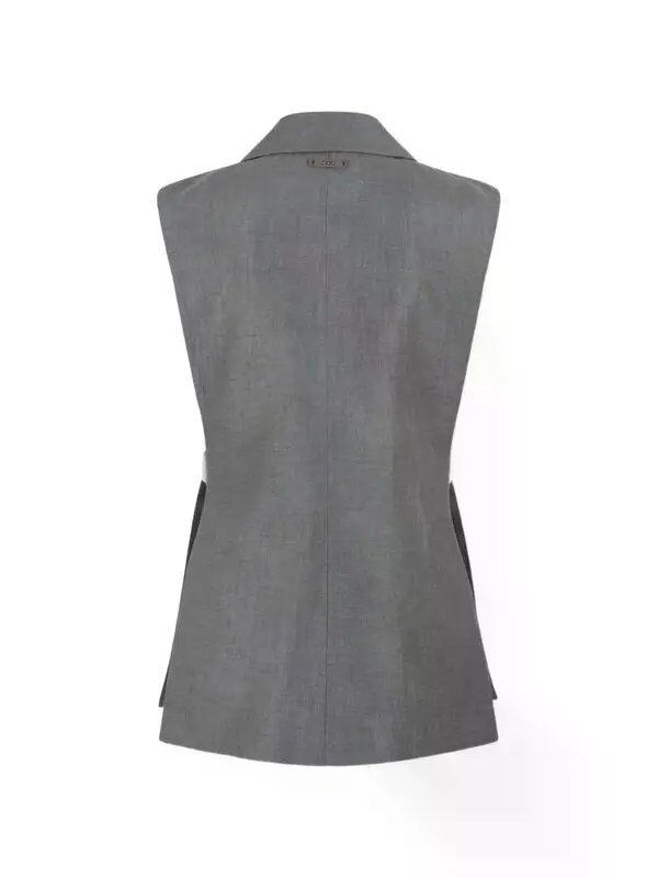 Peserico Sleeveless Draped Waistcoat
