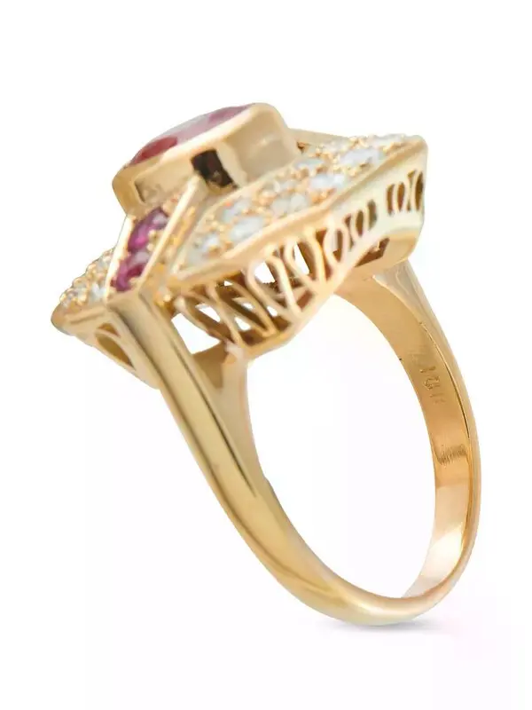 LB EXCLUSIVE 18k Yellow Ruby And Diamond Ring