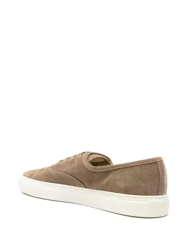 COMMON PROJECTS Four Hole Laced Suede Sneakers - Brown