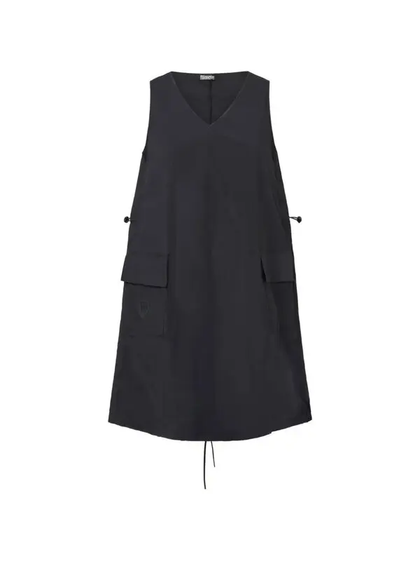 BLAUER. V-neck Pocket Dress - Black