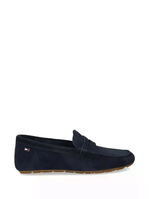 Tommy Hilfiger Suede Penny Leather Loafers