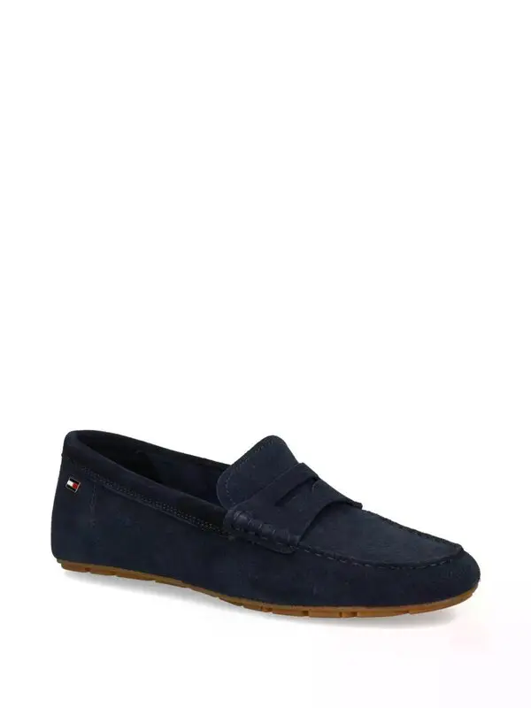 Tommy Hilfiger Suede Penny Leather Loafers