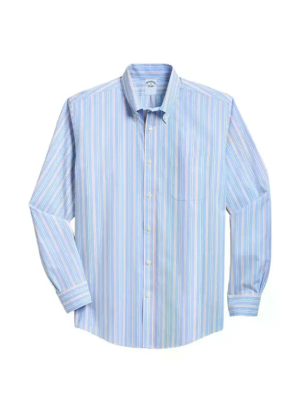 Brooks Brothers Button-down Striped Shirt - Blue