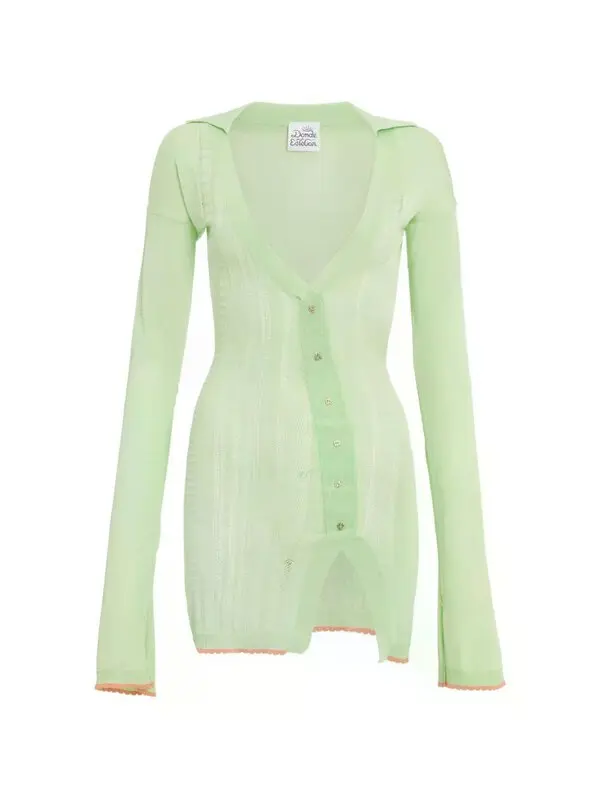 DONDE ESTEBAN Long-sleeve Mini Dress - Green