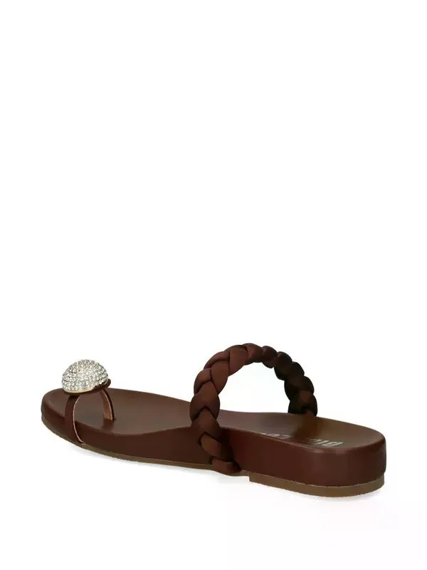 BIBI LOU Braided Rhinestone Embellished Sandals