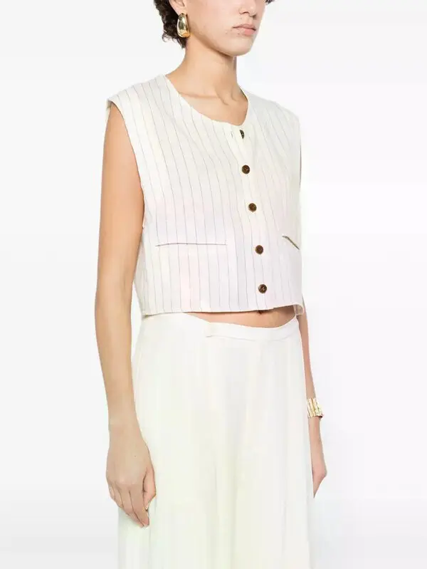 ELEH Pinstripe Button Jacket