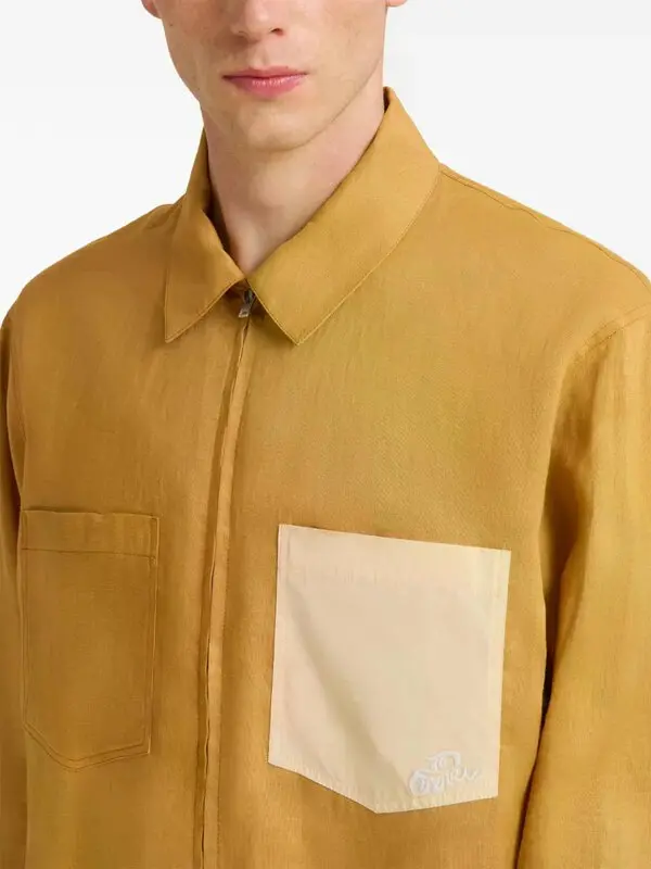 Marni Zip Pocket Waves Logo Shirt
