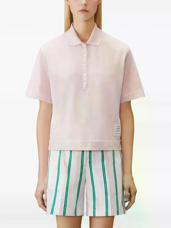 Thom Browne 4-bar Jersey Polo Top