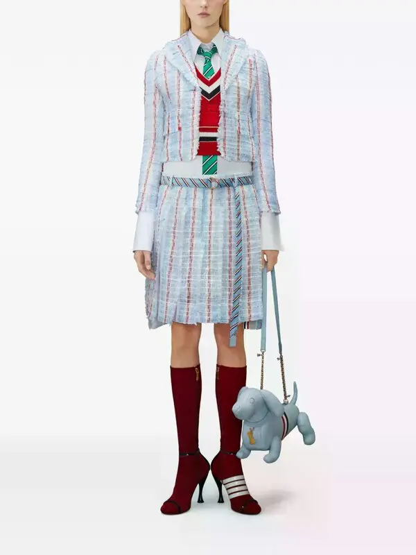 Thom Browne Stripe Cable Vest - Red