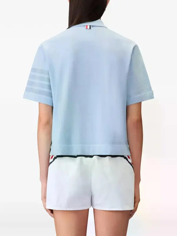 Thom Browne 4-bar Jersey Polo Top