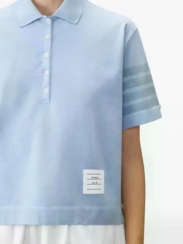 Thom Browne 4-bar Jersey Polo Top