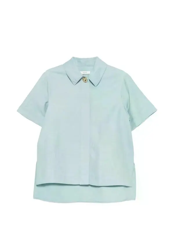 JOSEPH Button-detail Short-sleeve Shirt - Blue