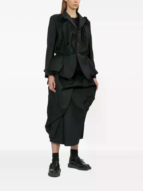 Comme Des Garçons Wrap-around Midi Skirt