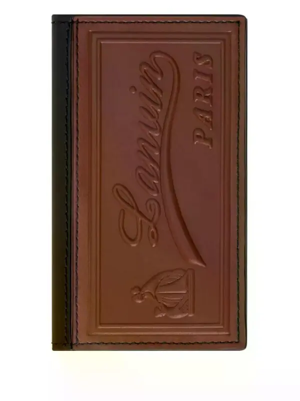 LANVIN Embossed Bifold Wallet - Brown