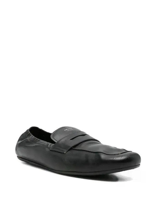 Prada Slip-on Leather Loafers