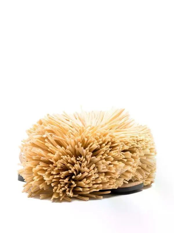 Moschino Pompom Slingback Sandals