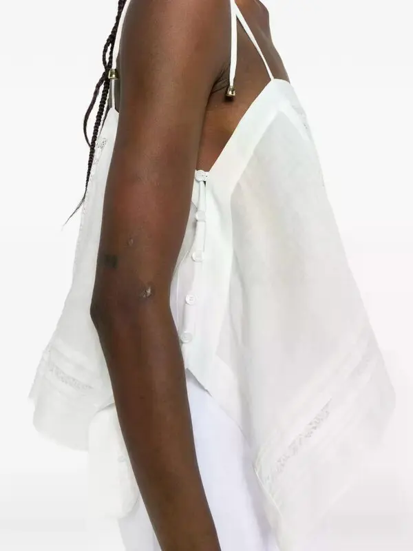 SELF-PORTRAIT Lace Tie-strap Top