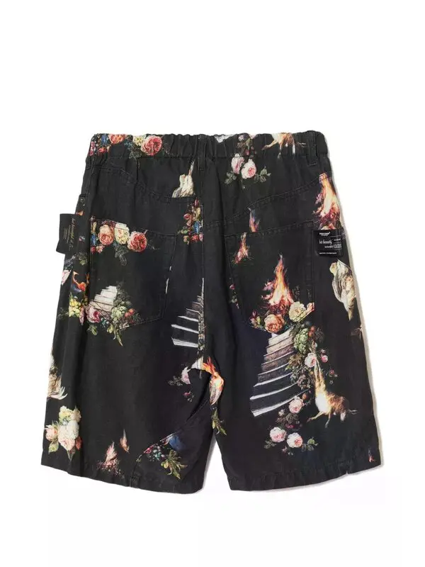 Undercover Emma Printed Shorts - Black