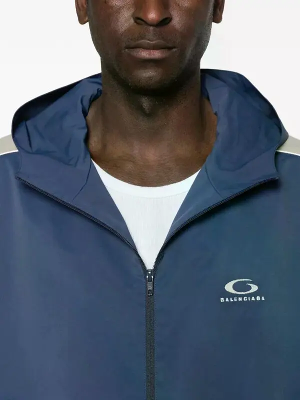 Balenciaga Panelled Hooded Jacket