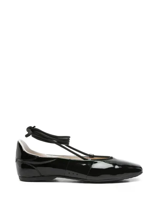 Patrizia Pepe Ankle-tie Pointed Toe Ballet Flats