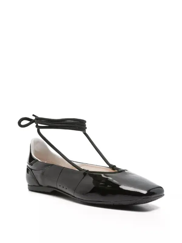 Patrizia Pepe Ankle-tie Pointed Toe Ballet Flats