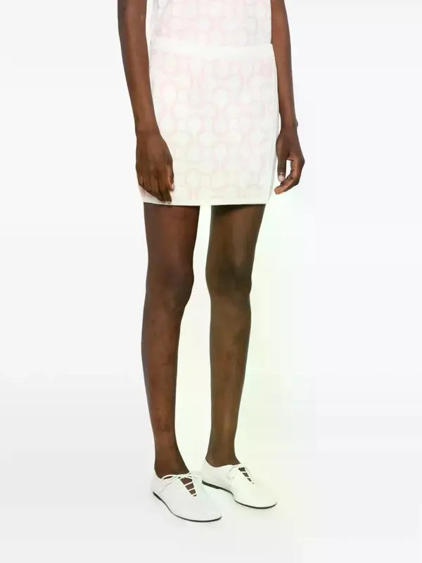Casablanca Geometric Print Wrap Skirt