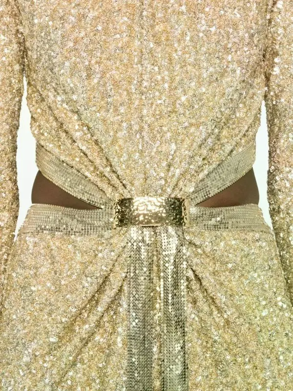 Rabanne Sequin-embellished Maxi Dress