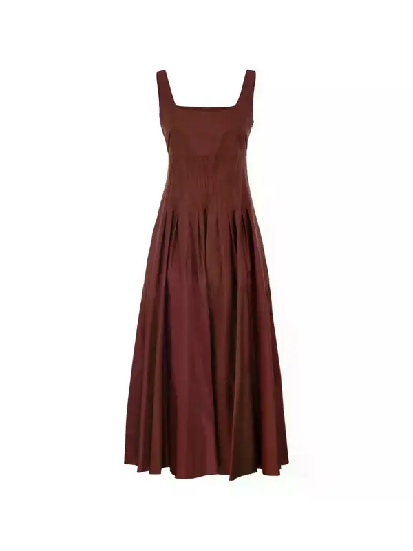 Max Mara Square-neck Midi Dress
