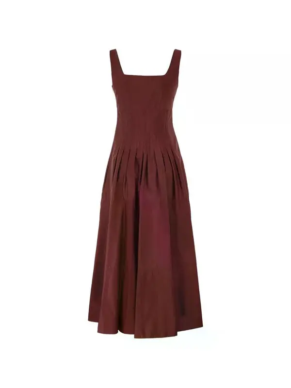 Max Mara Square-neck Midi Dress