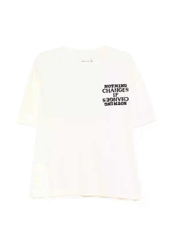 HONOR THE GIFT Nothing Changes T-shirt - Neutrals