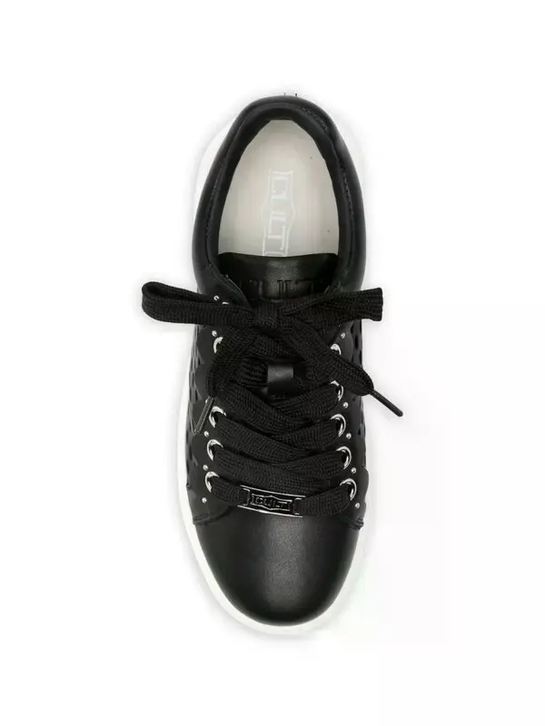 CULT Nirvana Cutout Leather Sneakers