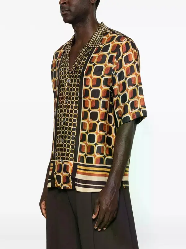 THE SHIRT Geometric-patterned Shirt