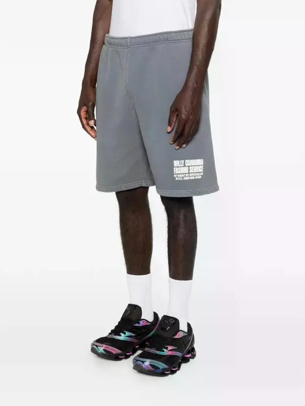WILLY CHAVARRIA Drawstring Logo Shorts