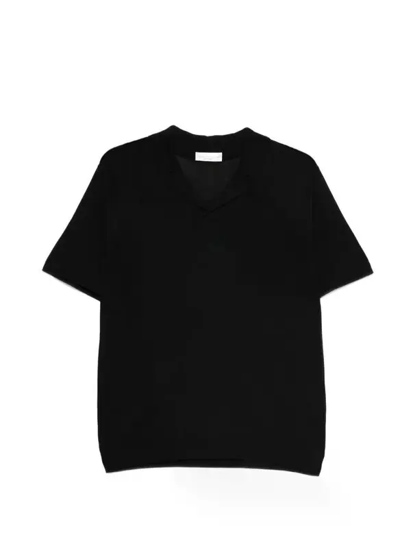 ROBERTO COLLINA V-neck T-shirt - Black