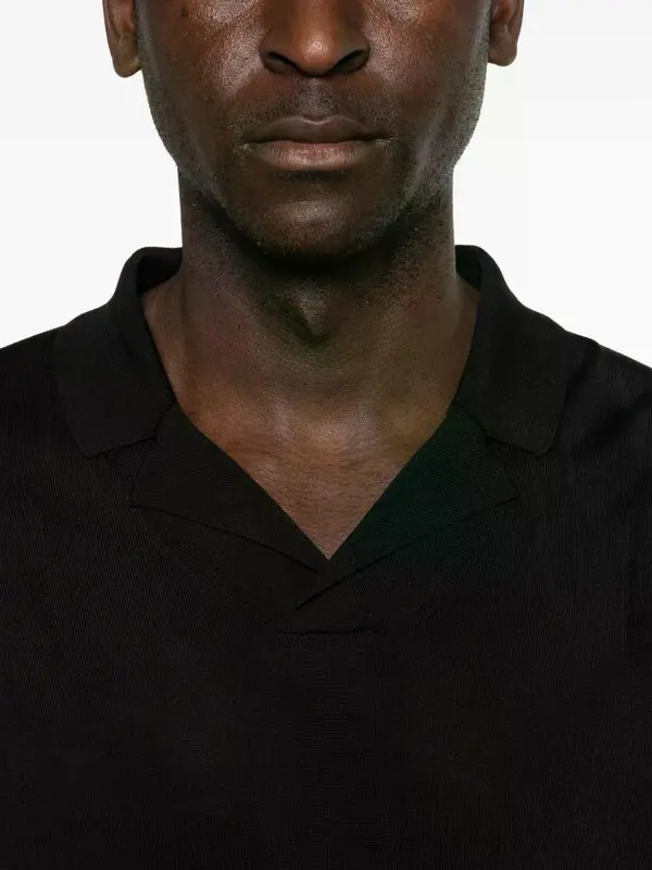 ROBERTO COLLINA V-neck T-shirt - Black
