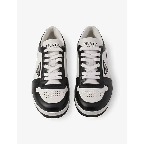 Prada Downtown Leather Low-top Trainers
