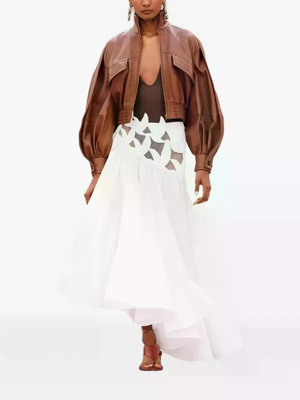 Zimmermann Luna Leather Bomber Jacket