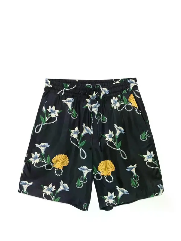 Drole De Monsieur Floral Print Shorts