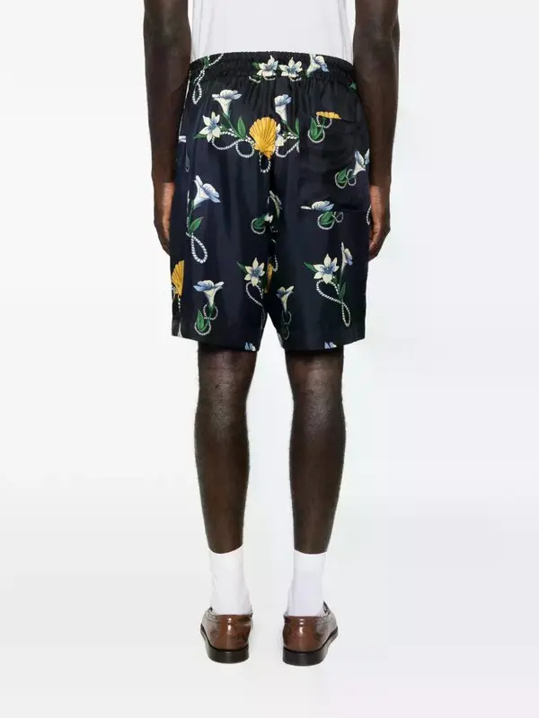 Drole De Monsieur Floral Print Shorts