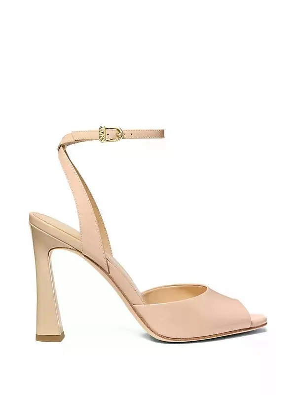 Michael Kors Rosie Leather Heeled Sandals - Pink