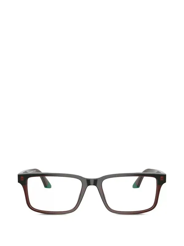 Emporio Armani Rectangle Eyeglasses - Brown
