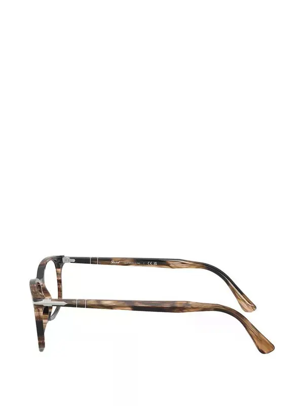 Persol Striped Browline Eyeglasses