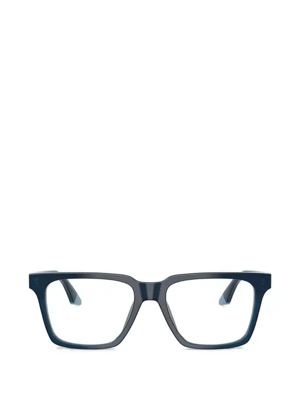Emporio Armani Rectangle Eyeglasses - Blue